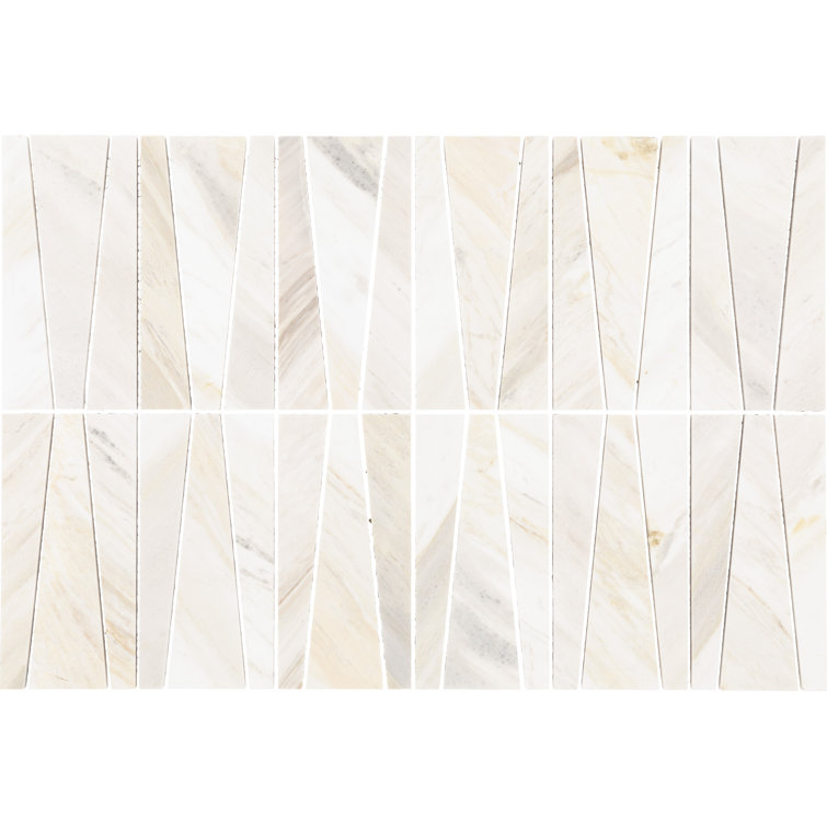 Daltile Perfit Mosaix 6" Natural Stone Trapezoid Mosaic (5 PC per Carton) (7.45 SQFT per Carton ...